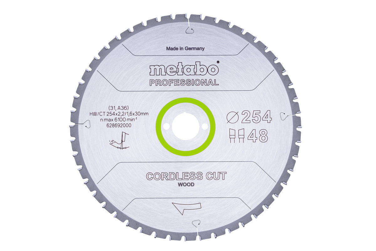 Metabo Accessoires 628692000 Cirkelzaagblad "CORDLESS CUT WOOD ...