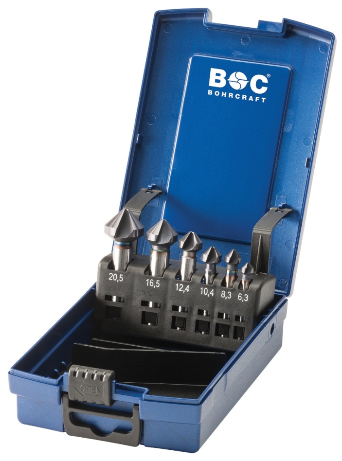 Bohrcraft 17311330006 Verzinker Set KS6-K HSS-AlCro P-Plus // 6,3-20,5 ...