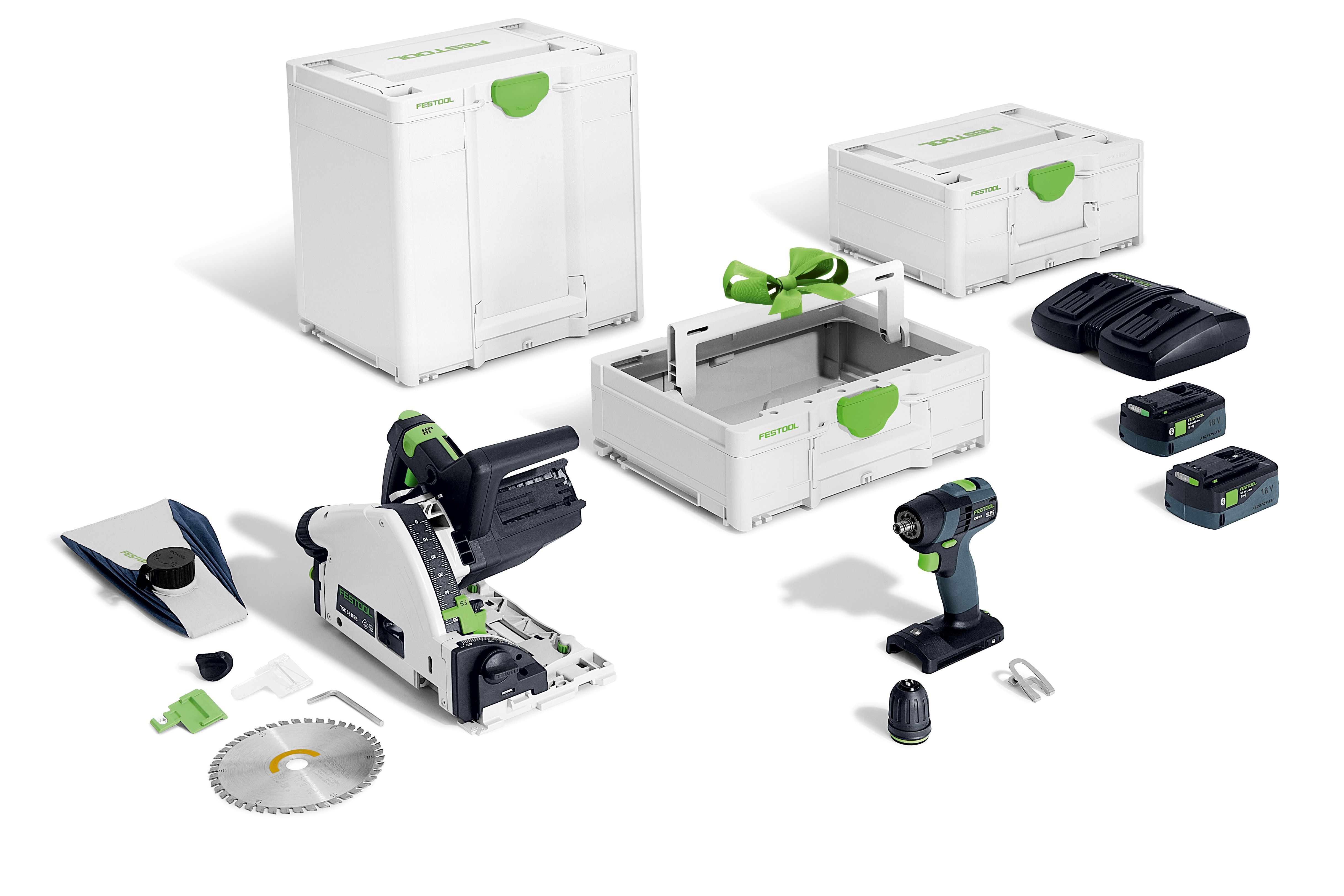 Festool 578024 Accu Comboset Universal - TSC55KEBI Invalzaag + TXS18 ...