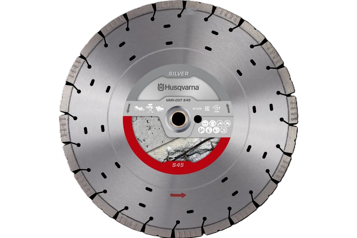 Husqvarna 534972130 Vari-Cut S45 Turbo Flat Diamantzaagblad Nat/Droog ...