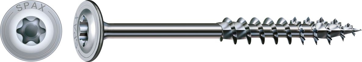 SPAX 0251010801605 HI.FORCE, 8 x 160 mm, 50 stuks, Deeldraad, Discuskop ...
