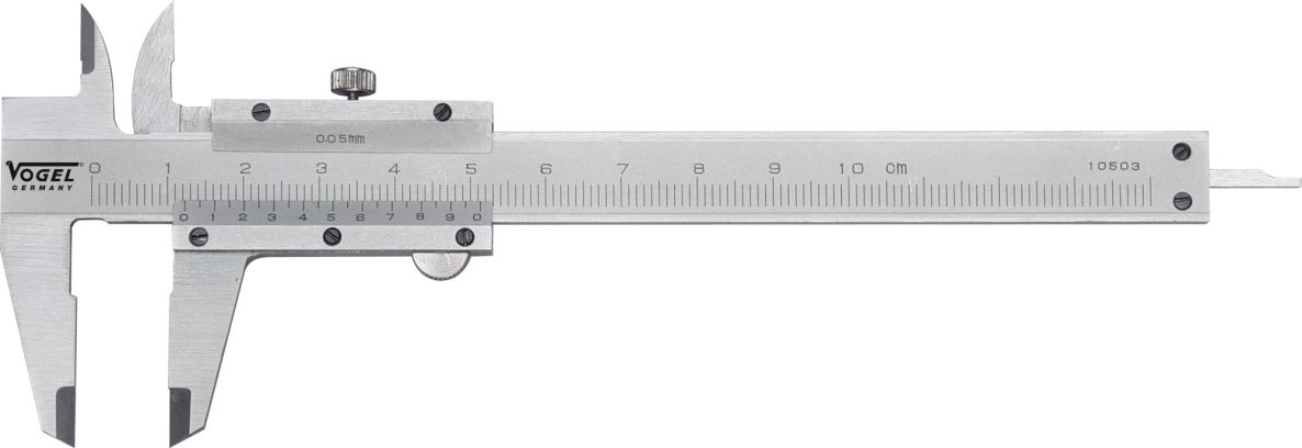 Vogel 201013 Schuifmaat Stelschroef RVS 300mm gelaserd DIN 862